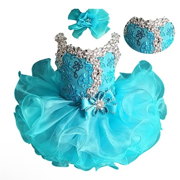 Dresses | New Blue Tutu Bottom Cupcake Like Style Pageant Dress | Poshmark